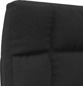 Skládací lenoška na podlahu černá textil 336590