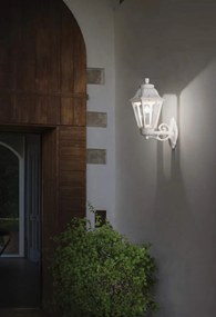 ILUX 120423 Venkovní nástěnné svítidlo Ideal Lux Anna AP1 big bianco 120423 bílé IP44   - IDEALLUX