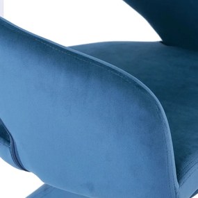 Petromila Jídelní židle 4 ks modré samet