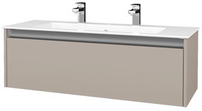 Dřevojas Koupelnová skříň BONO SZZ 120 (umyvadlo Pura) Varianta: N01 Bílá lesk / N03 Graphite