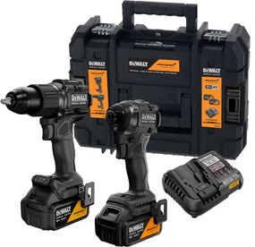 DeWALT - 18V AKU sada příklepové vrtačky a rázového utahováku, McLaren, 2x aku 5,0 Ah Li-Ion XR, nabíječka DCK2222MP2T