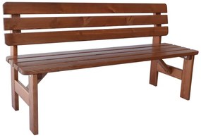 ROJAPLAST Zahradní lavice - VIKING 180, dřevěná lakovaná