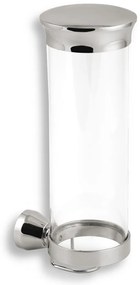 Novaservis - Zásobník na kosmetické tampony sklo Metalia 3 chrom 6372,0