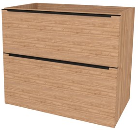 Mereo Mereo, Mailo, koupelnová skříňka 81 cm, černé madlo, Multidecor, CN591SBLSW1