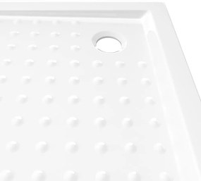 Sprchová vanička s puntíky - bílá - ABS | 80 x 80 x 4 cm