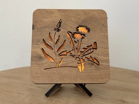 Li-Go "Pampeliška" lampa 19x19cm provedení povrchu: dub světlý