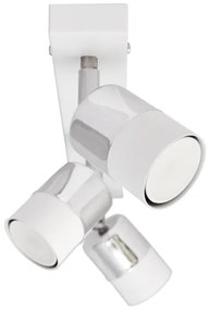 LED Bodové svítidlo TUBSSON 3xGU10/4,8W/230V bílá/lesklý chrom