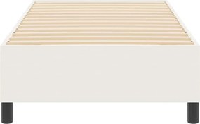 Rám platformy Krémová 90 x 190 cm Žebrovaná látka 3337384