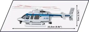COBI 26628 Stavebnice Bell 407 Policie / 1:48 / 217 dílků