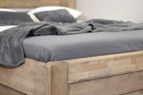Zvýšená postel s úložným prostorem Primátor, masiv buk, 120x200