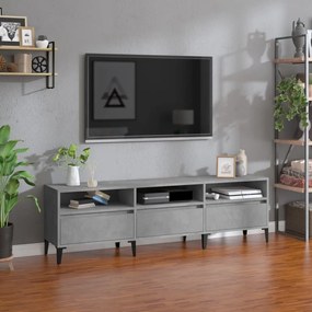 TV skříňka betonově šedá 150 x 30 x 44,5 cm kompozitní dřevo