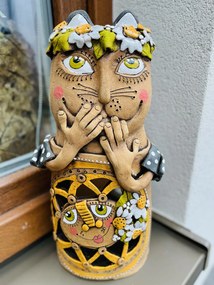 Keramika Javorník Lucerna - kočka