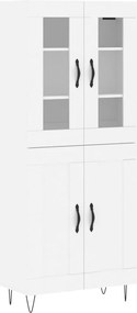 Skříň highboard bílá 69,5 x 34 x 180 cm kompozitní dřevo 3198369