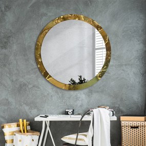Kulaté zrcadlo s dekorem Kovové víry fi 90 cm