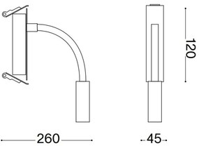 Ideal Lux - LED Flexibilní lampička IO LED/3W/230V CRI 90 černá