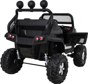 Ramiz Mercedes Benz Unimog elektrické autíčko pro děti černé + terénní pohon 4x4