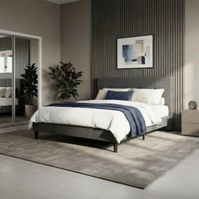 Autronic Čalouněná dvoulůžková postel BED-M160 Barva potahu: Tmavě šedá