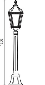 Světla a lustry REDO GROUP Venkovní rustikální lampa Redo ESSEN 9661