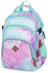 OxyBag Studentský batoh Oxy Scooler Flowers