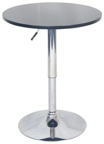 Barový stůl s nastavitelnou výškou Biria (černá + chrom) . 1063796