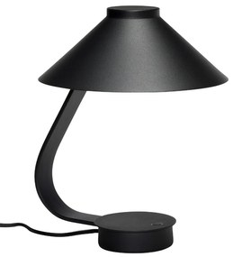 Černá kovová stolní LED lampa Hübsch Muri