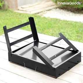 Přenosný skládací gril na dřevěné uhlí BearBQ - InnovaGoods