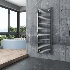 Koupelnový radiátor BERNSTEIN R20C chrom - různé rozměry - volitelný držák na ručníky