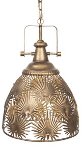 Zlatá závěsná lampa Baldoin - 41*41*54/164 cm E27/max 1*40W
