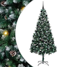 Umělý vánoční stromeček Zelená 210 cm PVC, ocel a plast 3396274