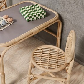 Ratanový dětský stolek 70x48 cm Nana – OYOY Mini
