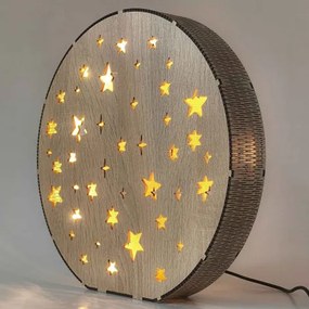 Dřevěná LED stolní lampa Hvězdy | SENTOP LED0613