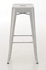 Barová židle Amelie stříbrná