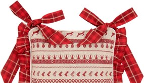 Podsedák na židli s volánky Nordic Christmas - 40*40 cm