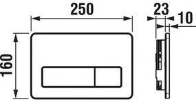 JIKA H8936620000001 - Splachovací tlačítko DUAL PRO bílá