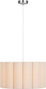 Béžové lněné závěsné svítidlo ø 45 cm Watton – House Nordic