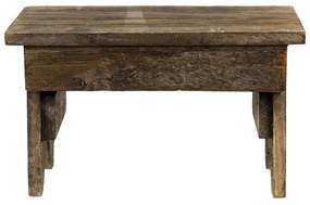 Dřevěná dekorační antik stolička na květiny – 34x19x20 cm