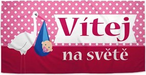 Sablio Ručník Vítej na světě 4 - 70x140 cm