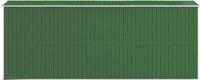 Zahradní kůlna zelená 192x523x223 cm pozinkovaná ocel 3147431