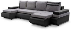 Casarredo - Komfort nábytek Rozkládací sedací souprava do U MELCHOR s úložným prostorem, Sioux 1114/Lux 32 | Vyberte si sedačku:: pravá (viz obrázek)