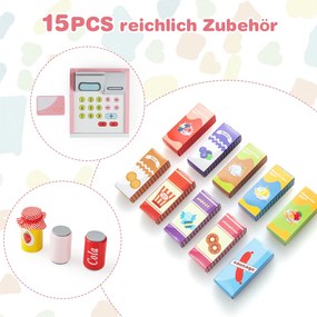 Costway Dětská herní sada pro supermarkety s pokladnou a POS