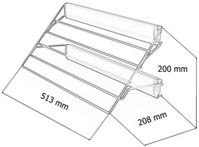 In-Design Věšák šatní na kalhoty barva věšáku: stříbrná
