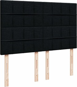 Box spring postel s matrací černá 160x200 cm textil 3291721