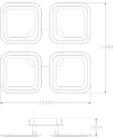 Zuma Line MS232040R-WH-LED Stm. svítidlo STELLAR LED/30W/230V 3000-6000K bílá+DO