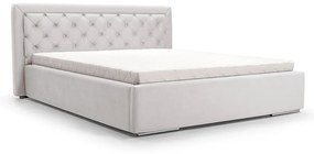 Čalouněná manželská postel DANIELLE 160 x 200 cm Barva: Béžová Vel 01