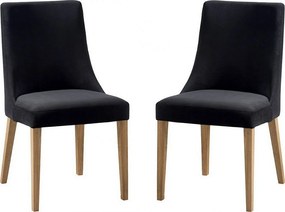 Casarredo - Komfort nábytek Designová jídelní židle FARINI, Carabu výběr barev, (2ks) | barva: szy-dub-koňak,potah: carabu 08
