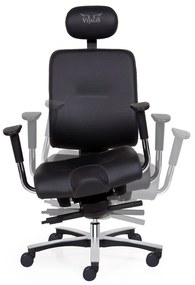 Zdravotní židle Vitalis Balance XL, černá