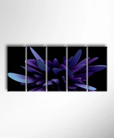 Malvis ® Obraz Abstraktní tvar květu ROZMĚR (šířka x výška): pětidílný obdélník 200x90 cm
