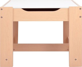 vidaXL Dětský stůl se 2 židlemi MDF [80284] Barva: Bílá