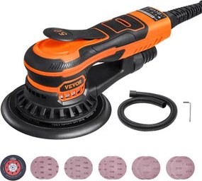 Random Orbital Sander 15,2 cm Palm Sander 10 ks brusných papírů 6 proměnných