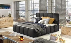 Eltap Čalouněná postel Edvige s úložným prostorem Materiál a barva potahu: Soft 11 - černá, Rozměry (cm): 180x200